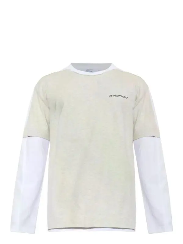 Off-White Layered Logo-print T-shirt - Neutrals