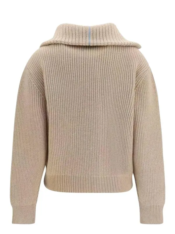 Malo Ribbed Quarter-zip Cashmere Sweater - Neutrals