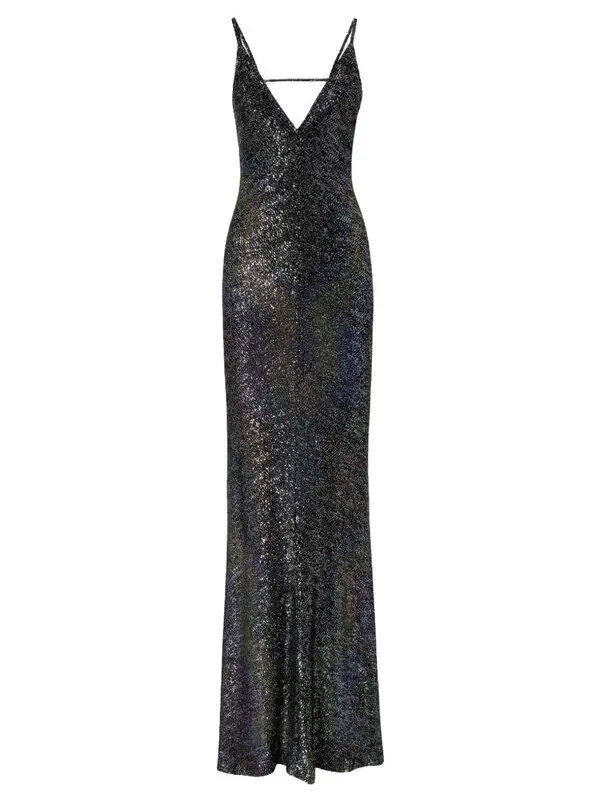 Missoni Long Sequined Knit Dress - Black
