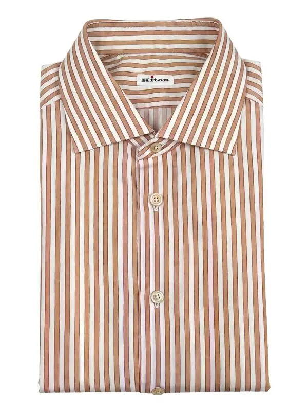 Kiton Striped Shirt - Pink
