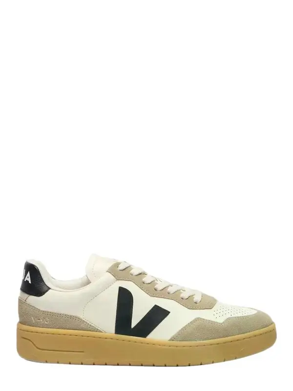 VEJA V-90 Leather Sneakers - Neutrals