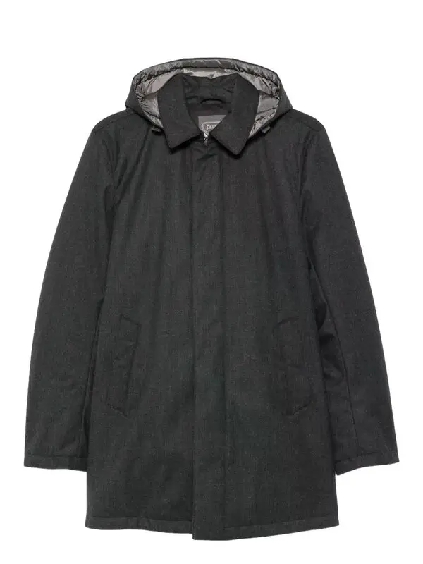 Herno Hooded Padded Coat - Grey