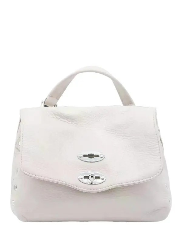 ZANELLATO Stud-embellished Leather Tote Bag - White