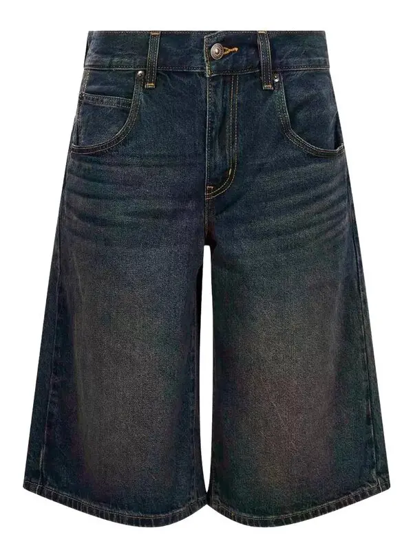 LEVI'S Super Baggy Wide Leg Denim Shorts - Blue
