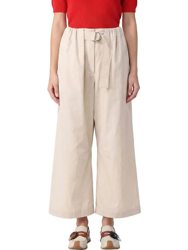 Loewe Belted Wide-leg Trousers - Ivory