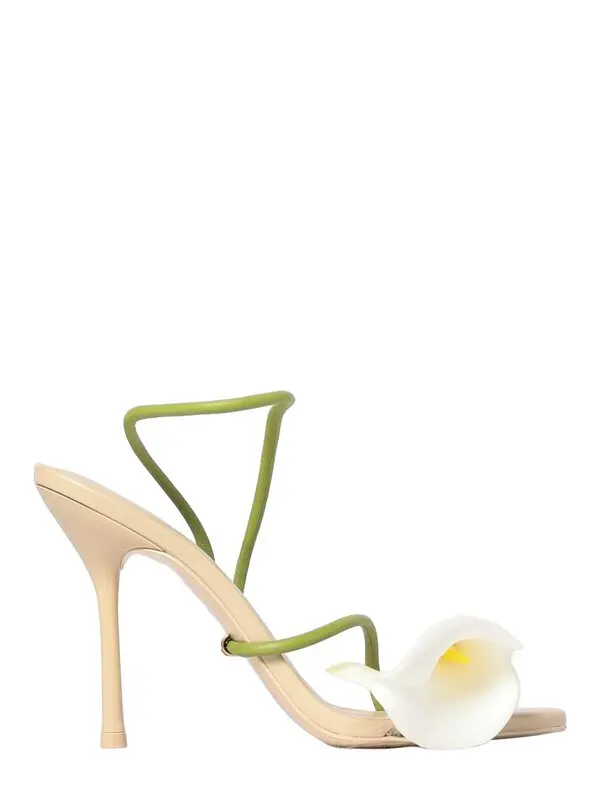 Cult Gaia Heeled Sandals With Floral Detail - Multicolor
