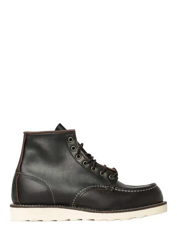 Red Wing Moc Toe Lace-up Boots - Black