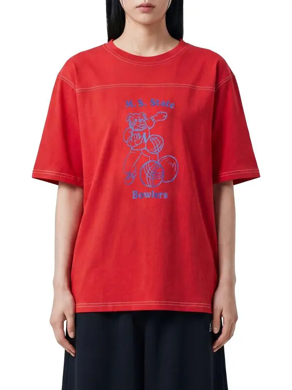 MAISON MARGIELA Graphic T-shirt - Red