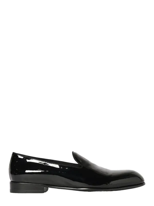 Brioni Patent Leather Loafers - Black
