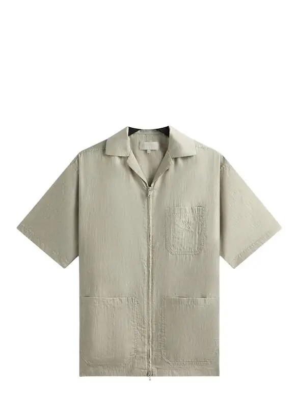 Kith Washed Kaydin Full Zip Shirt - Plaster