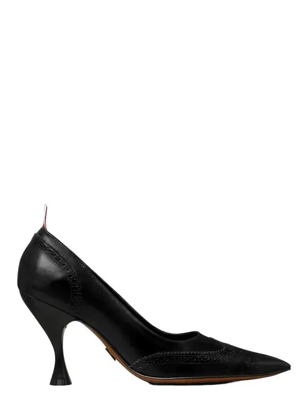 Thom Browne Wingtip Leather Pumps - Black
