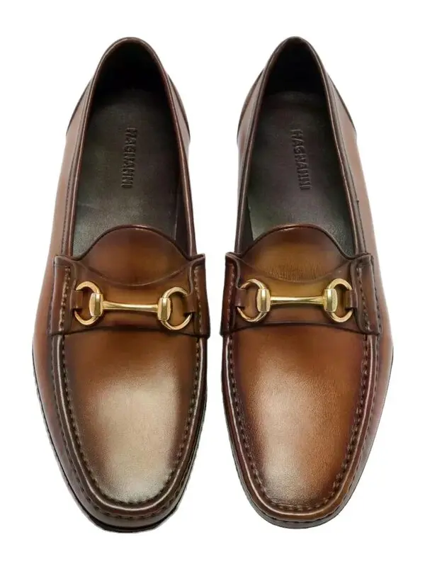 Magnanni Horsebit Leather Loafers - Brown