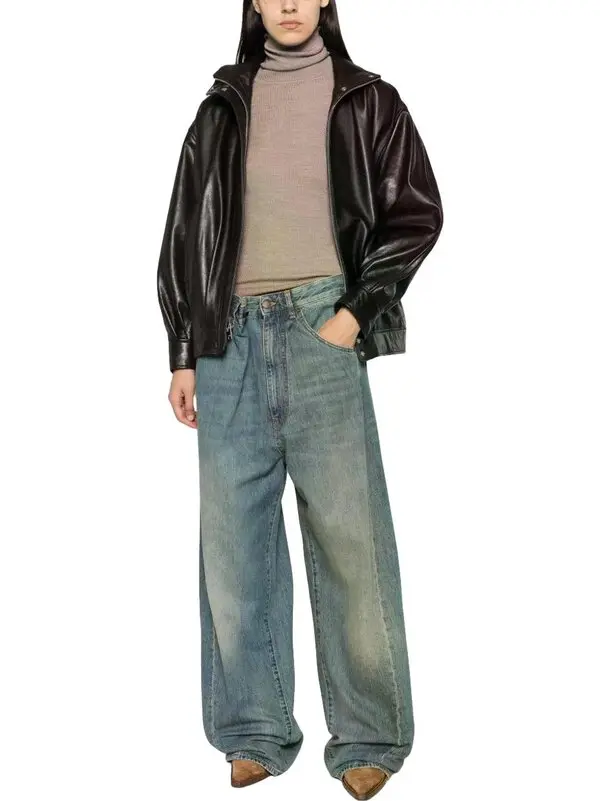 DARKPARK Asymmetric Waist Jeans - Blue