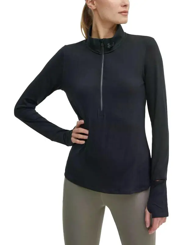 Under Armour Zip Detail Thumbhole Sweatshirt - Black