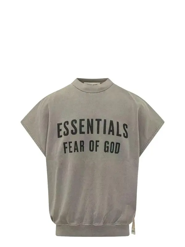 Fear Of God Relaxed Fleece Cutoff Sweatshirt - Grey