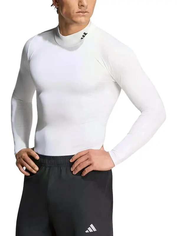 Adidas Training Mock-neck Long-sleeve Performance T-shirt - White
