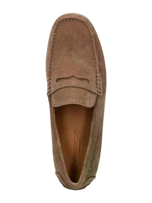 VAGABOND SHOEMAKERS Lorenzo Penny Suede Loafers - Neutrals