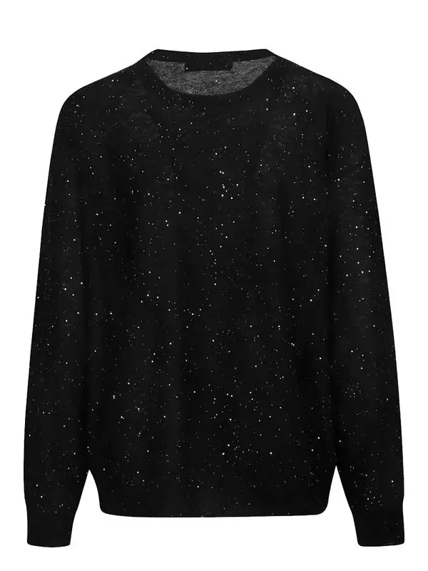 Fabiana Filippi Sequin-embellished Wool Sweater - Black