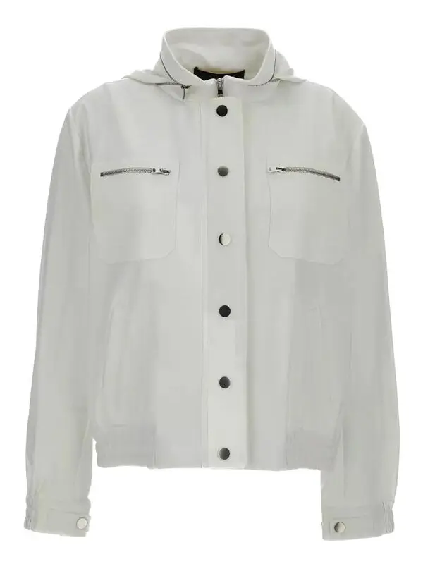 IRIE' Irie Hooded Zip-pocket Jacket - White