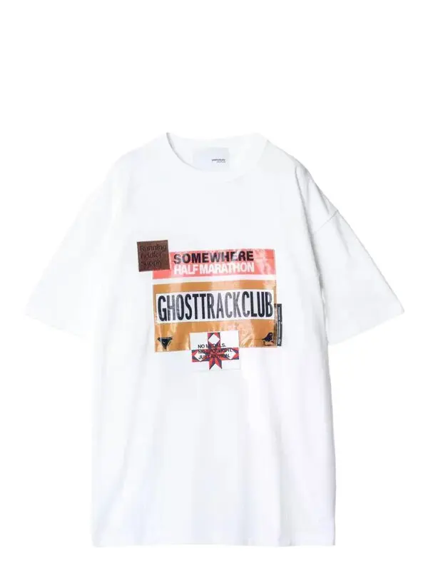 YOSHIOKUBO Graphic-print T-shirt - White