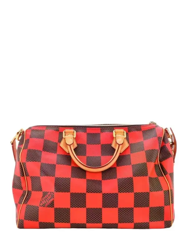 LOUIS VUITTON Speedy Bandouliere Satchel Bag - Brown