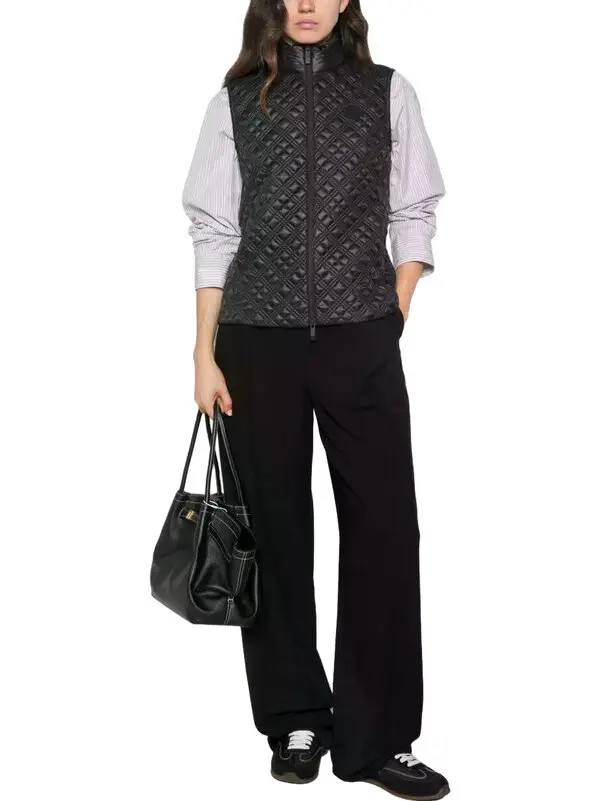 Moncler Quilted Sleeveless Jacket - Black