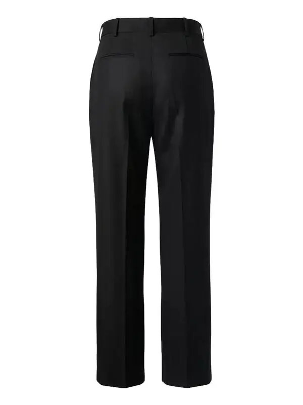 Valentino Garavani Tailored Trousers With Pressed Crease - Black