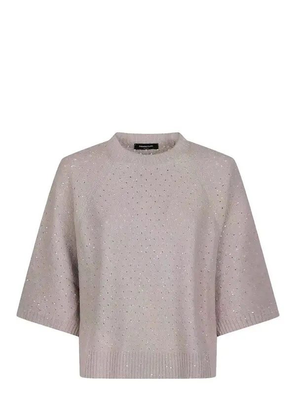 Fabiana Filippi Sequin Embellished Perforated Sweater - Neutrals