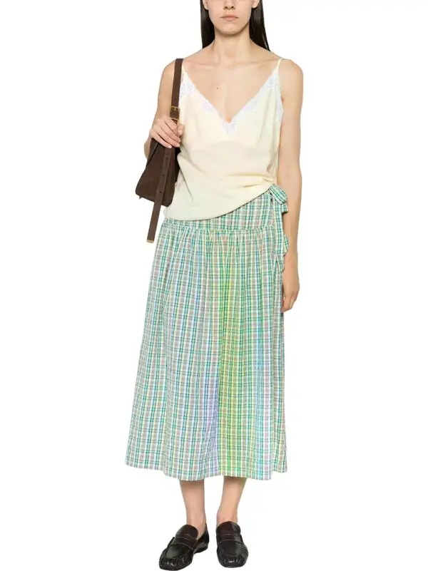 DAMSON MADDER Josie Midi Skirt - Green