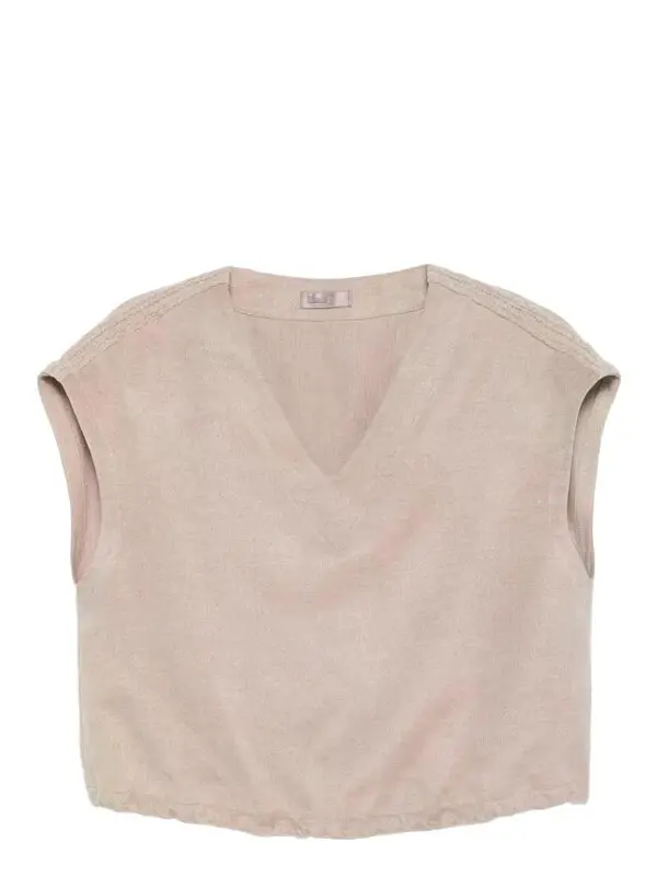 Herno V-neck Vest - Neutrals