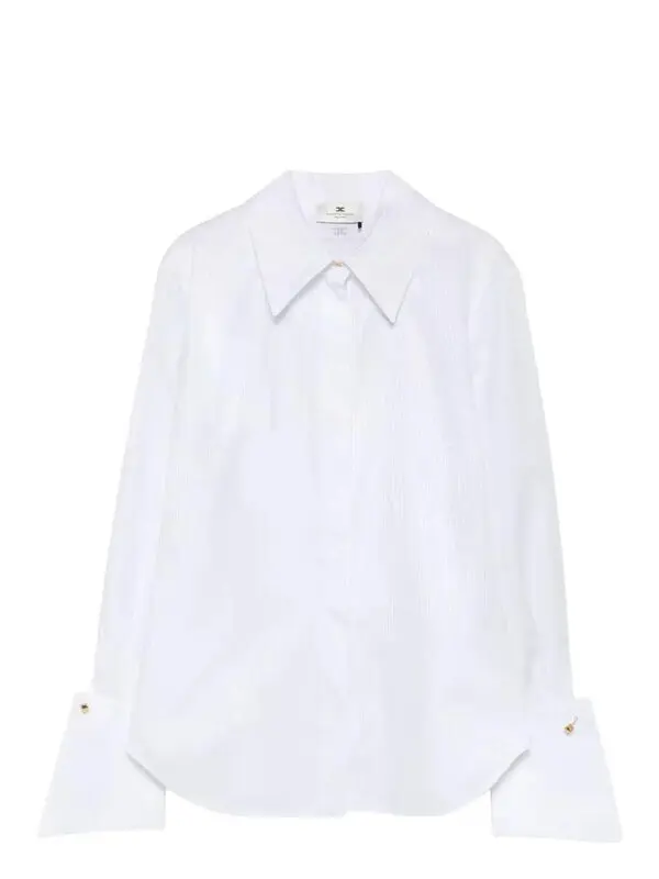 Elisabetta Franchi Pinstripe Cotton Shirt - White