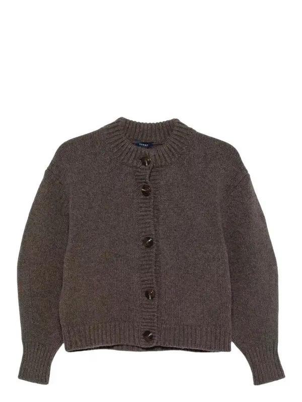 Soeur Leonard Button-fastening Cardigan - Brown