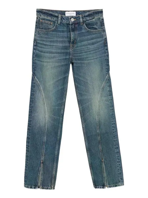 Brandon Maxwell Campbell Spiral-seam Jeans - Blue