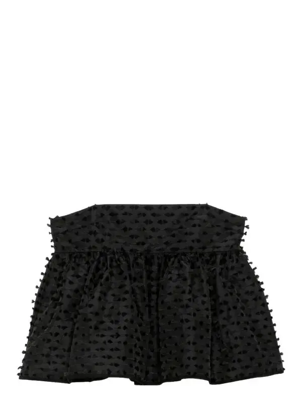 Cecilie Bahnsen Babette Fil-coupé Top - Black