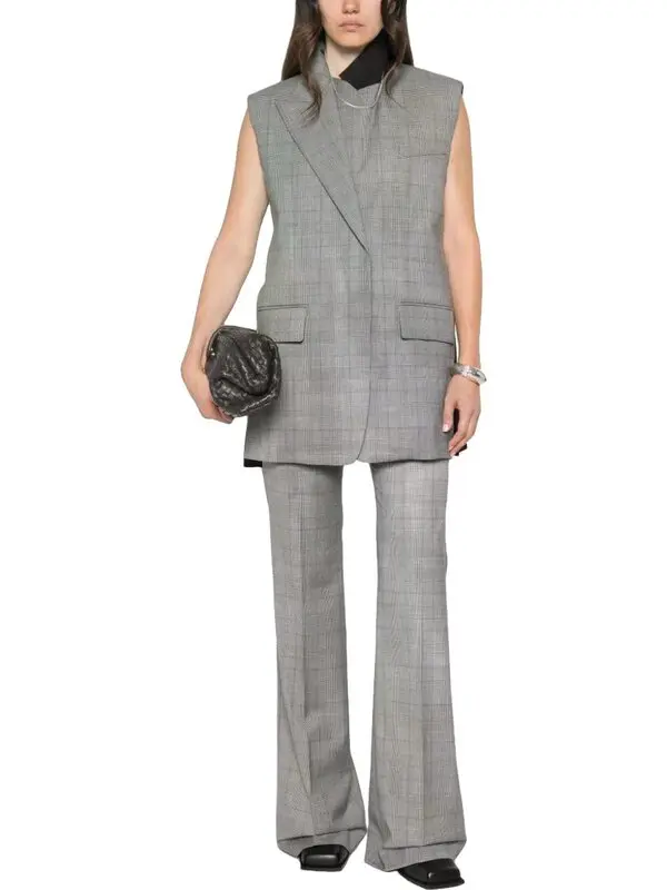 Sportmax Prince Of Wales Check Trousers - Black