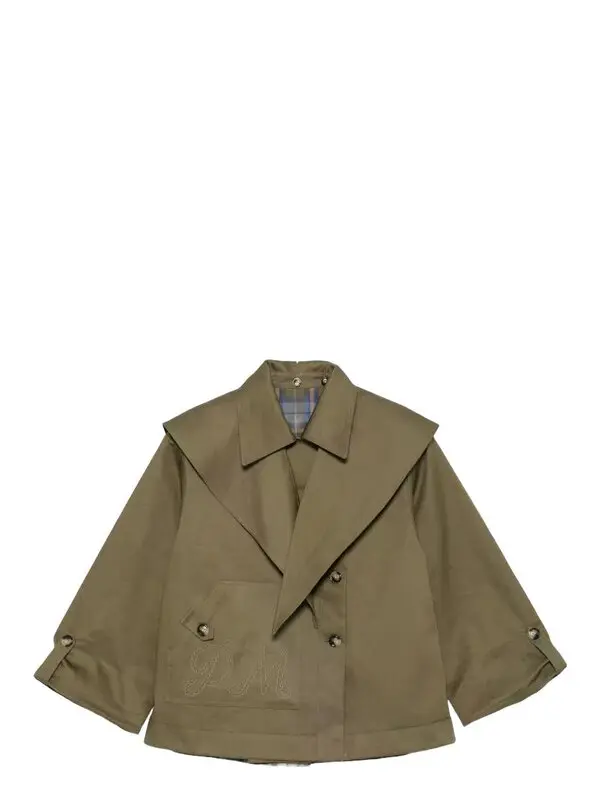 DAMSON MADDER Jerry Trench Coat - Green
