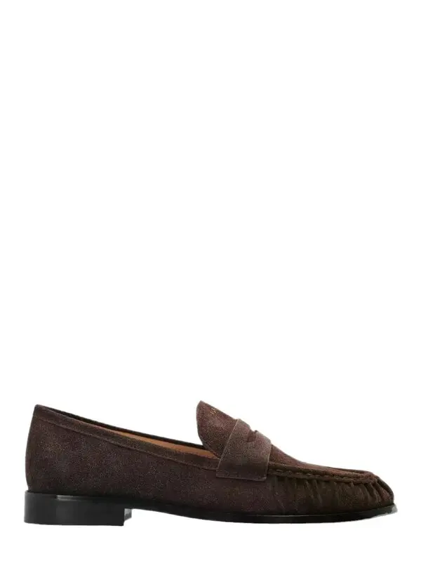 Furla Suede Penny-strap Ballet Flats - Brown