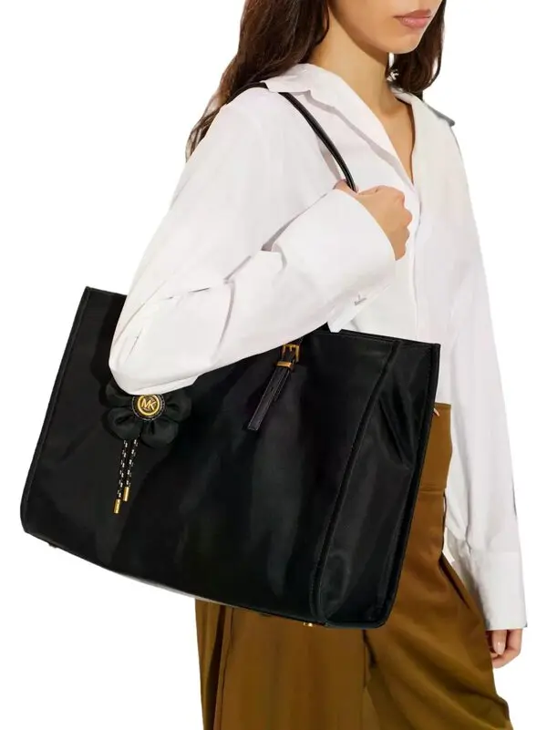 Michael Kors Zadie Flower-charm Tote Bag - Black
