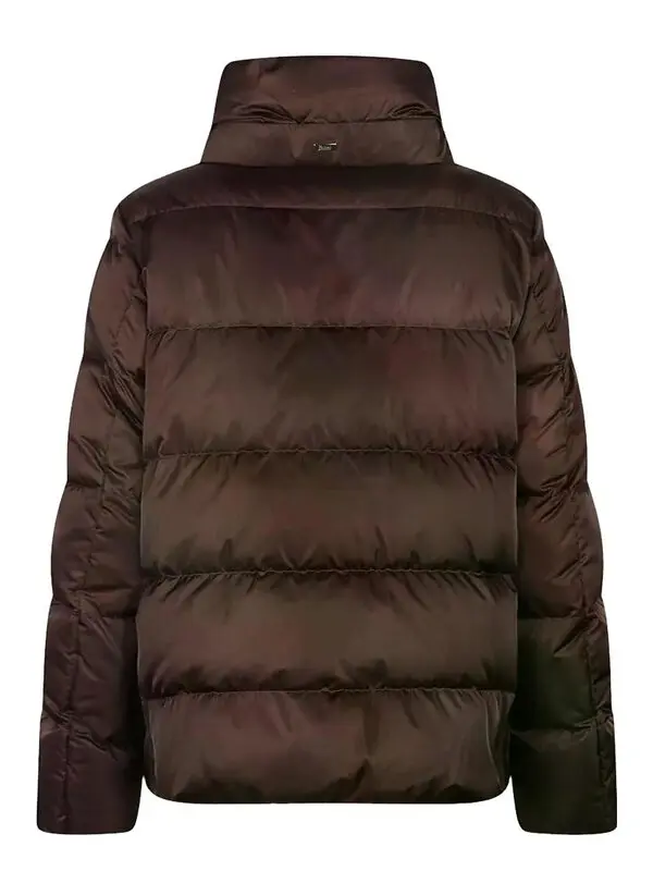 Herno Quilted High-neck Jacket - Brown