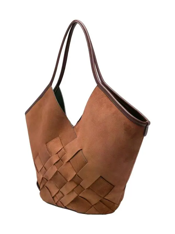 Hereu Coloma Woven Shoulder Bag - Brown
