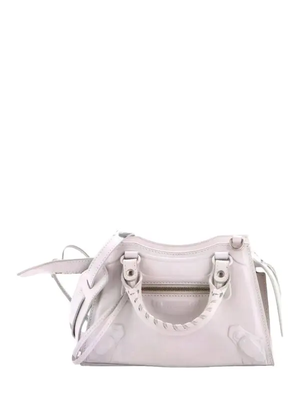 Balenciaga Neo Classic City Bag Leather Mini Shoulder Bag - White