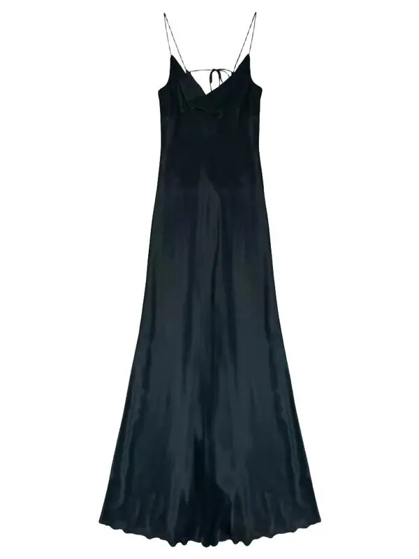 OSCAR THE COLLECTION Spaghetti Strap Maxi Dress - Black