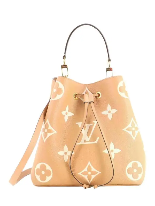 LOUIS VUITTON Monogram Empreinte Giant Mm Bucket Bag - Neutrals