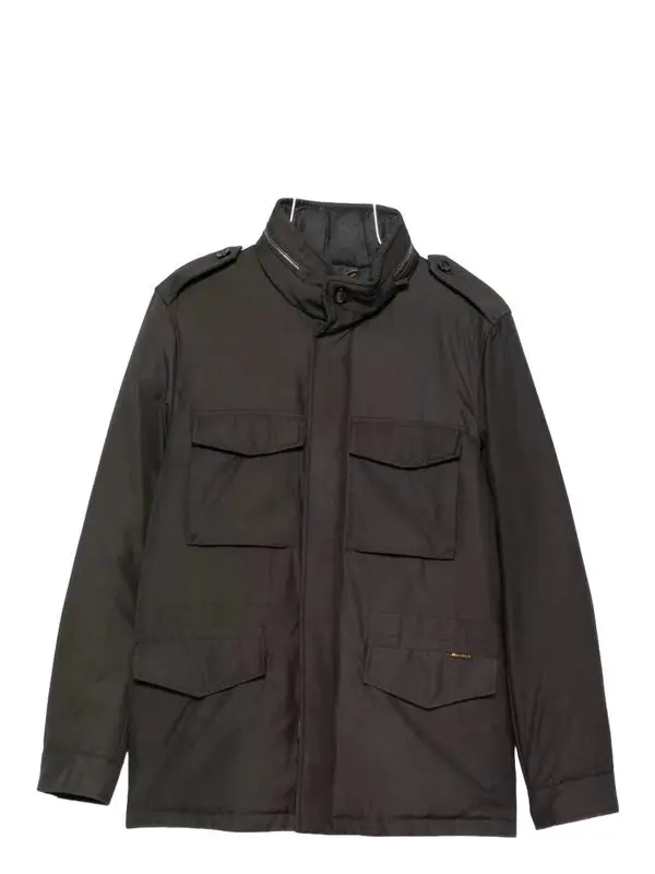 MOORER Four-pocket Epaulette Jacket - Green
