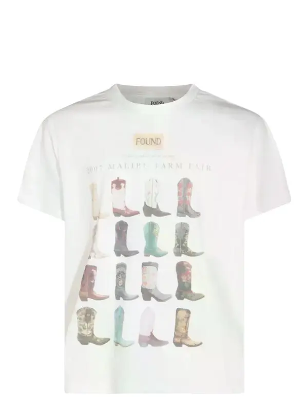 FOUND Graphic-print T-shirt - White