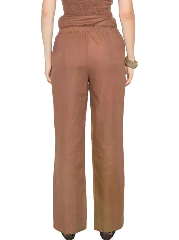 Faithfull The Brand Capriolla Straight-leg Trousers - Brown
