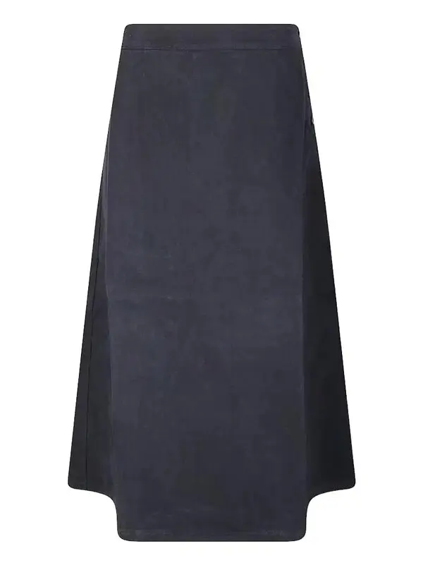 Labo.art Elastic Waistband Midi Skirt - Black