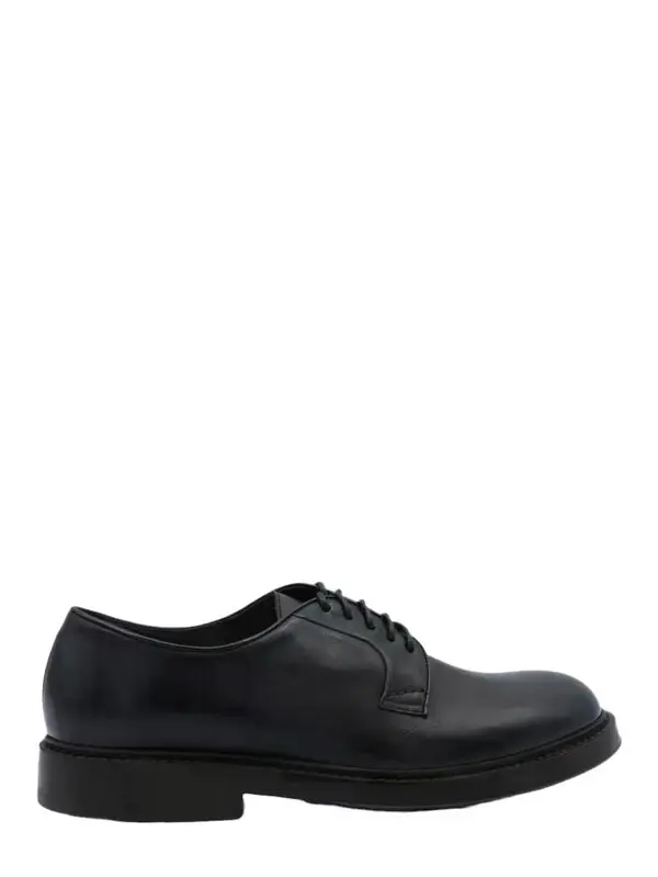 DOUCAL'S Leather Lace-up Derby Shoes - Black