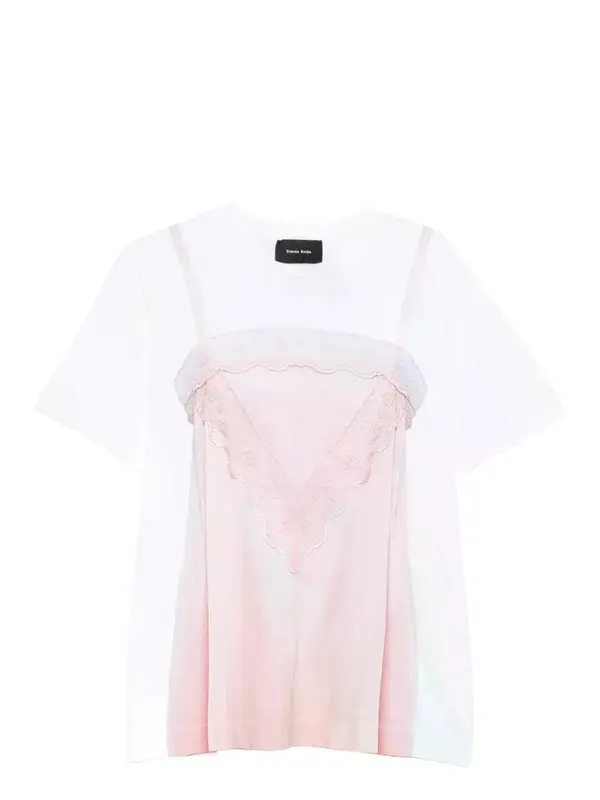 Simone Rocha Trompe L'oeil Print T-shirt - White