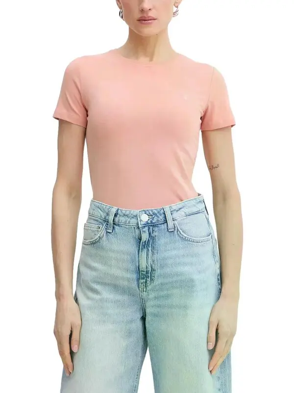TRUSSARDI Embroidered T-shirt - Pink